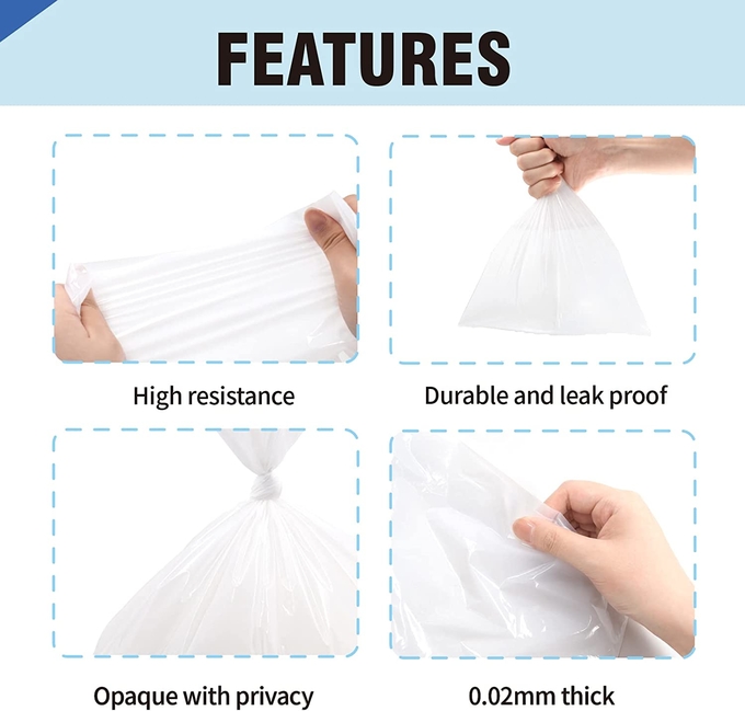 PE EVOH PE High Barrier Baby Diapers Pet Waste Bags